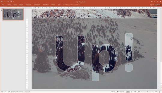 Using Cutout Text with PowerPoint Animation - PoweredTemplate Blog