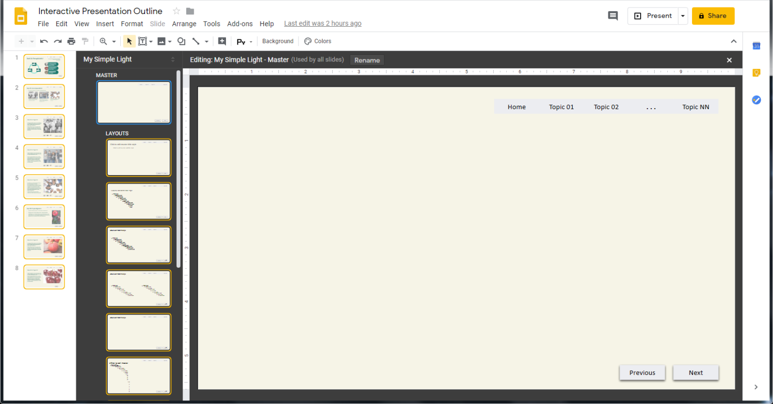 Making an Interactive Presentation in Google Slides - PoweredTemplate Blog