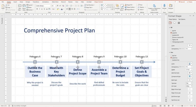How to Create a Timeline Using PowerPoint - PoweredTemplate Blog