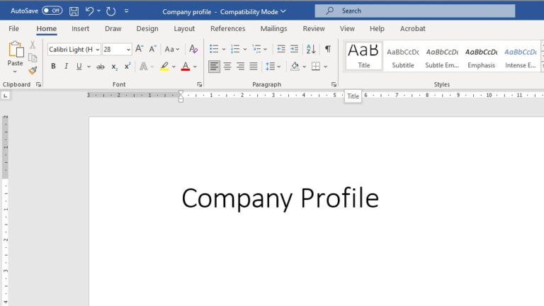How to Create a Company Profile in MS Word - PoweredTemplate Blog