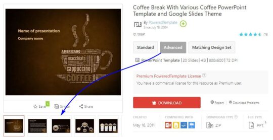 63 Top Coffee Presentation Templates - PoweredTemplate Blog