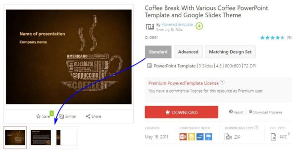 63 Top Coffee Presentation Templates - PoweredTemplate Blog