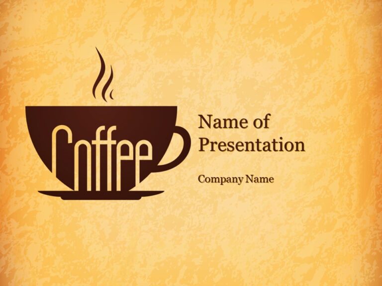 63 Top Coffee Presentation Templates - PoweredTemplate Blog