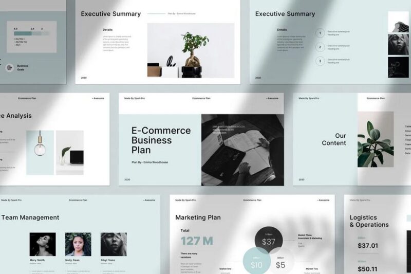 25 Top E-commerce Business Plan Presentation Templates ...