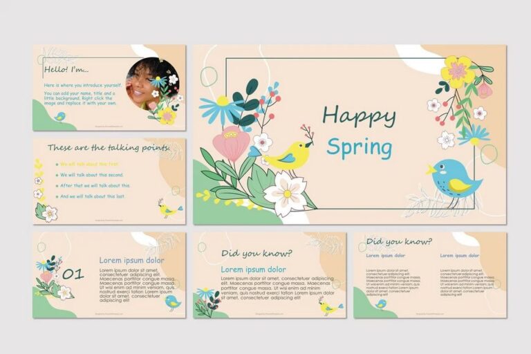 20 Free Spring Presentation Templates - PoweredTemplate Blog