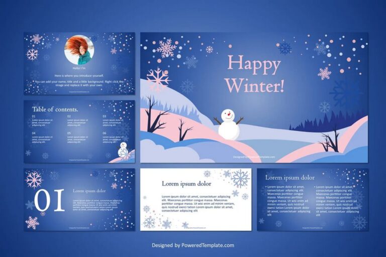 20 Free Winter Presentation Templates - PoweredTemplate Blog