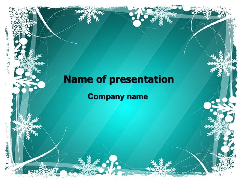 20 Free Winter Presentation Templates - PoweredTemplate Blog