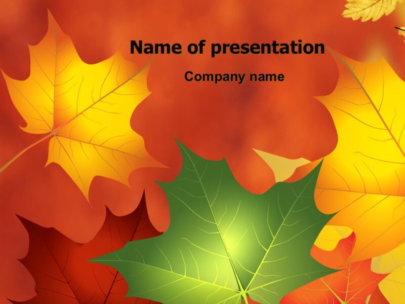 20 Free Autumn Presentation Templates - PoweredTemplate Blog