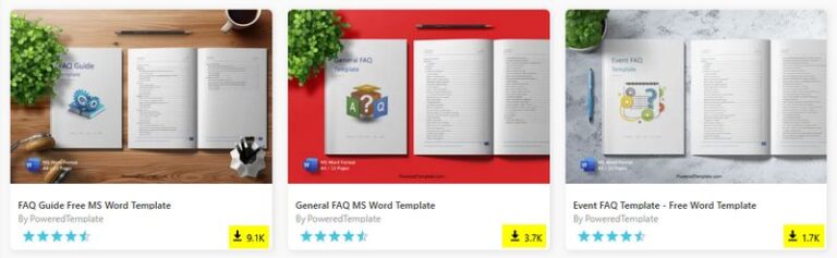 5 Best MS Word FAQ Templates – Updated for 2025 - PoweredTemplate Blog